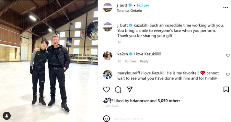 Jeffrey Buttle choreographing for Kazuki Tomono, Kaori Sakamoto & Mai ...